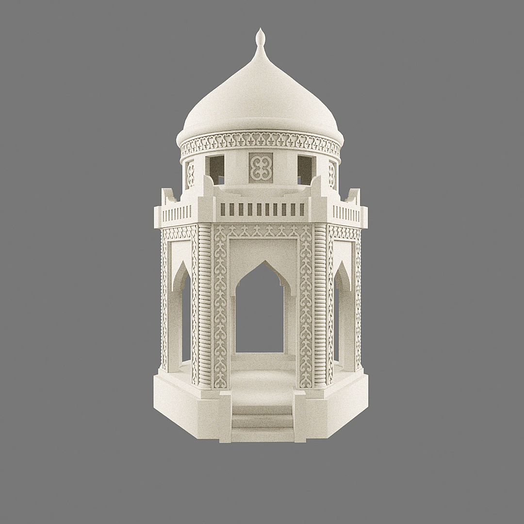 Kazakhs Mausoleum 3d Model