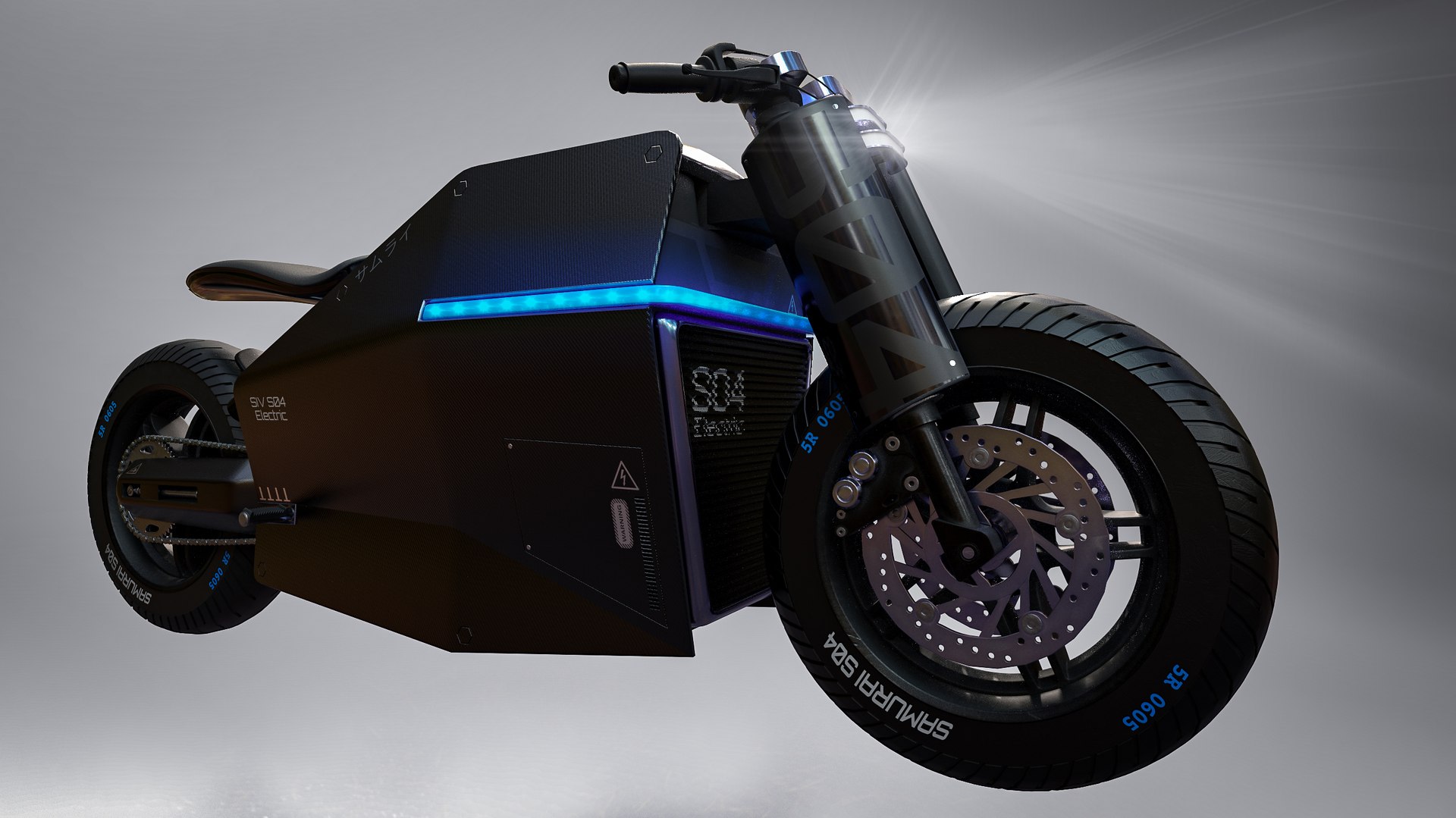 3D Samurai Sci-fi Motorcycle - TurboSquid 1833402