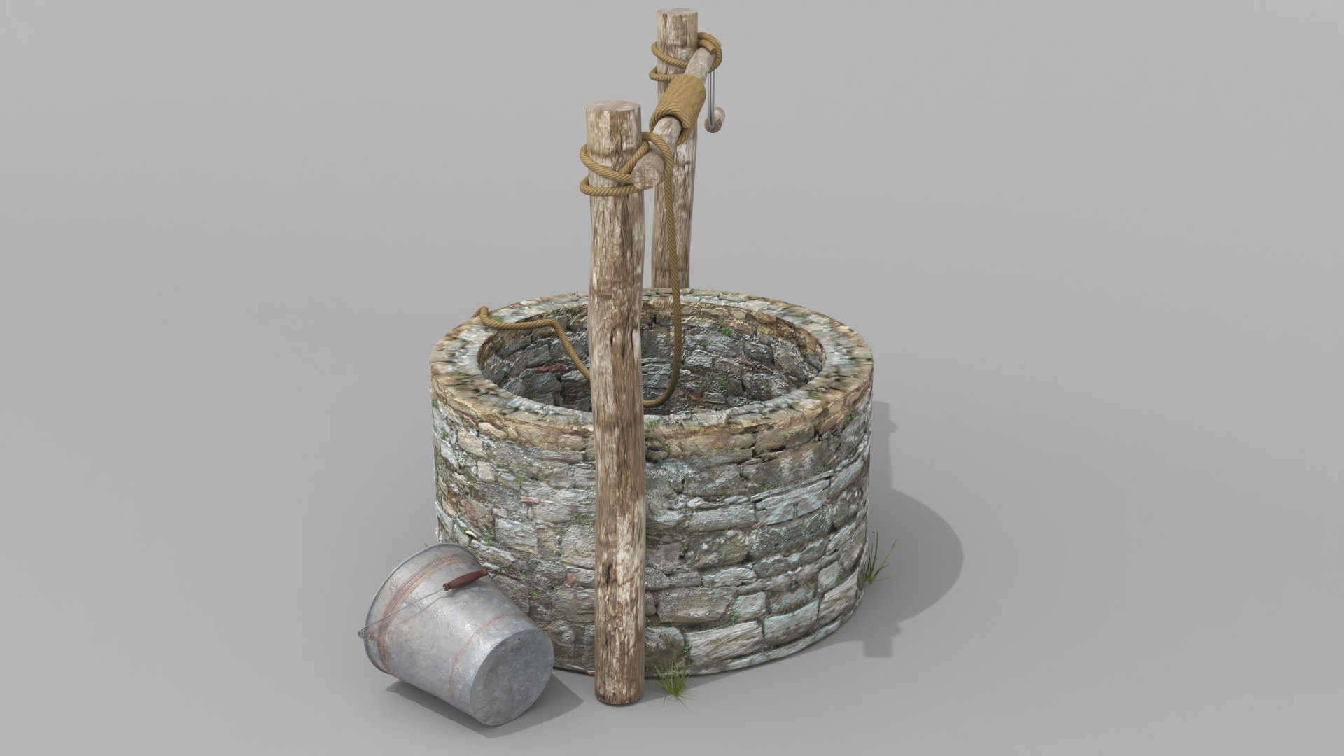 3D Old Well Model - TurboSquid 1929080