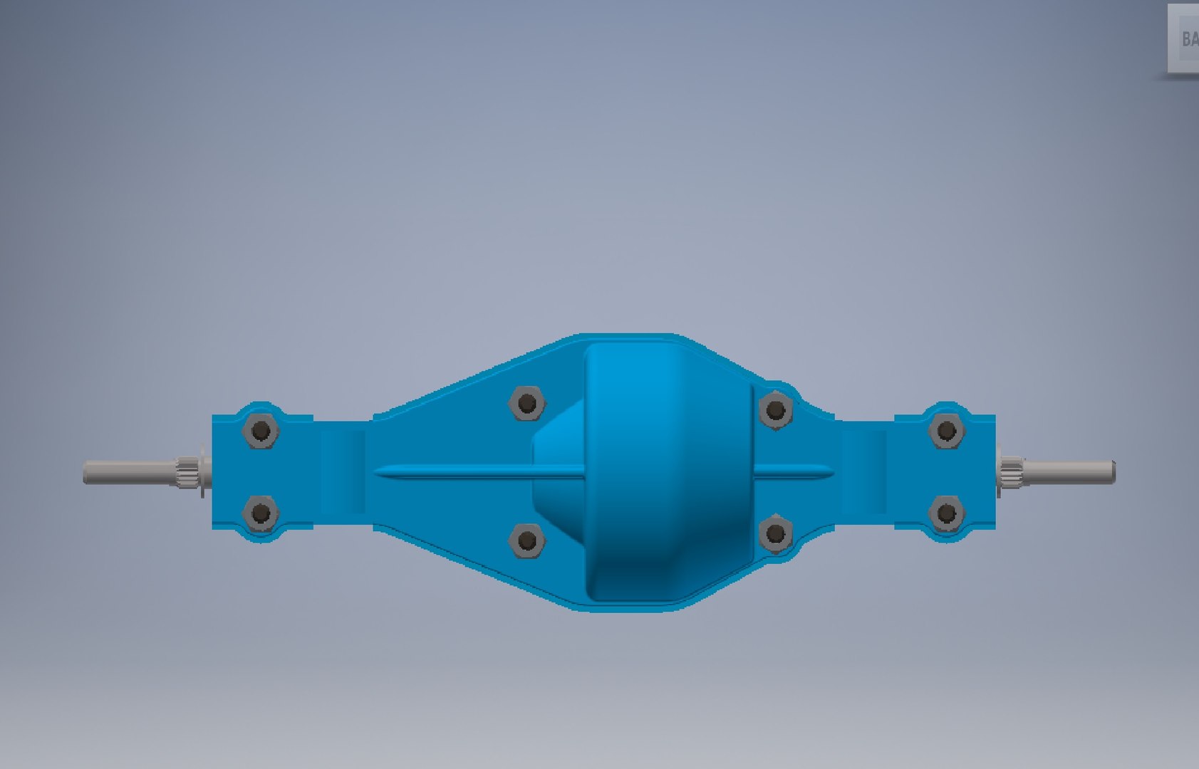 3D Car Rear Differential Housing - TurboSquid 1938434