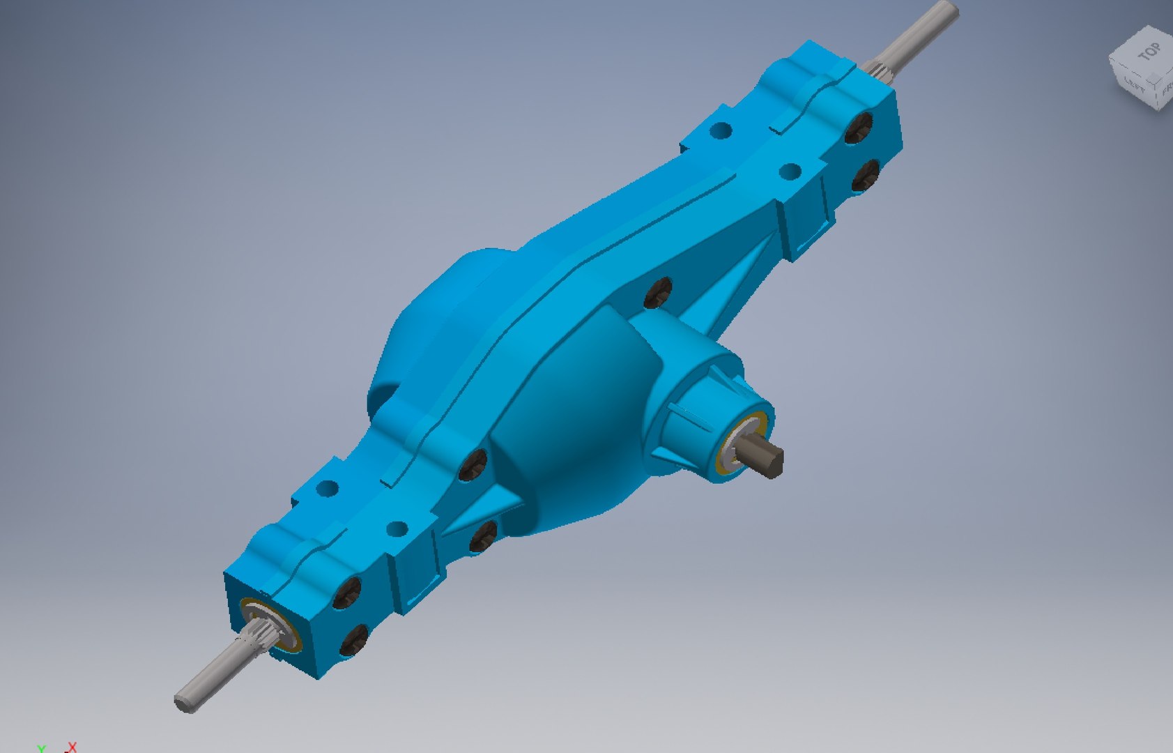 3D Car Rear Differential Housing - TurboSquid 1938434