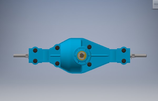 modelo 3d Carcasa del diferencial trasero del coche - TurboSquid 1938434