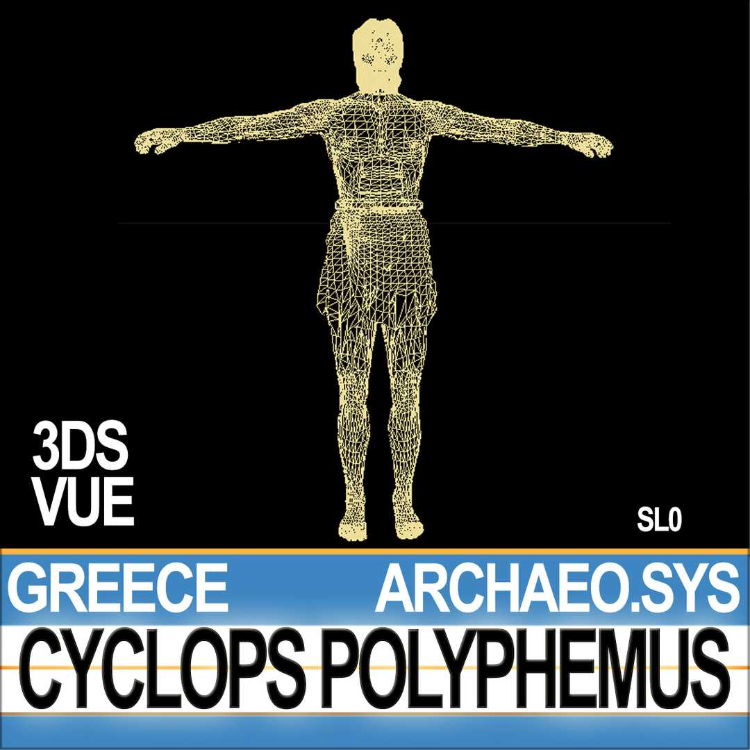 ancient greek cyclops polyphemus 3d model