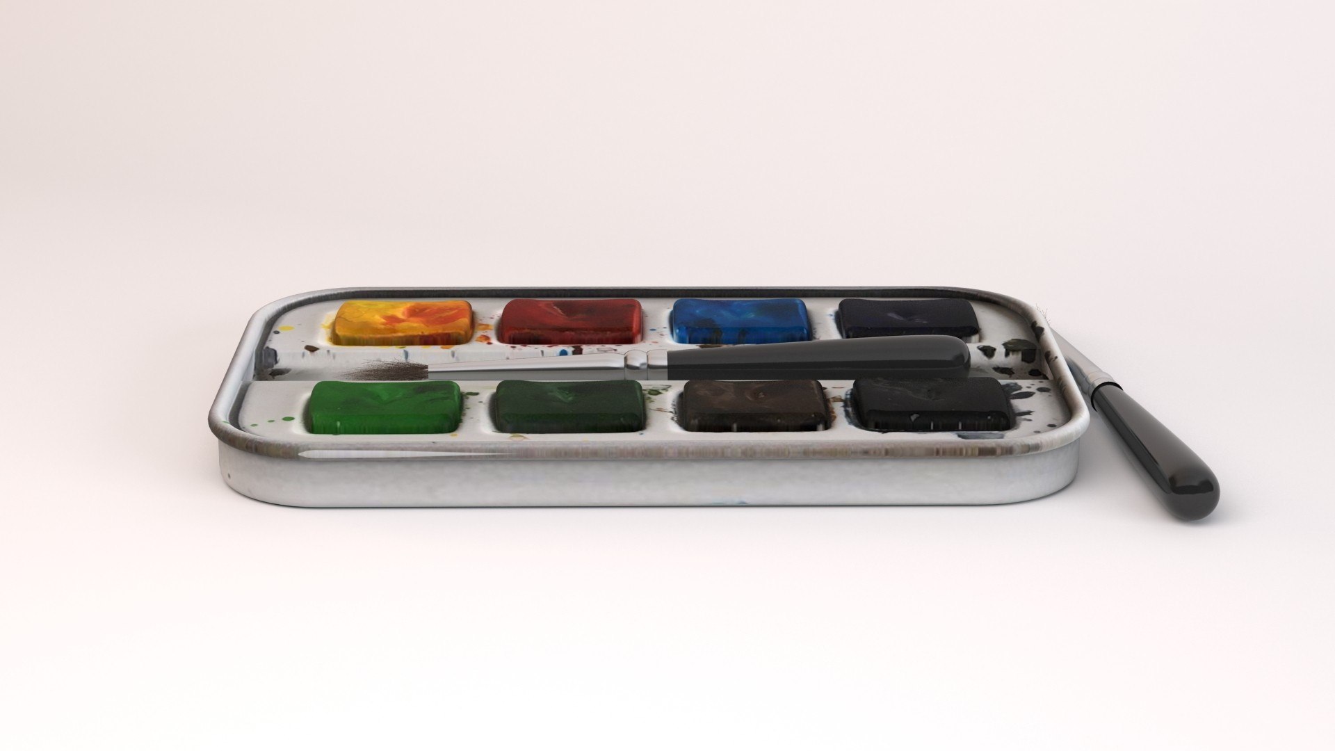 3D paint set - TurboSquid 1516463