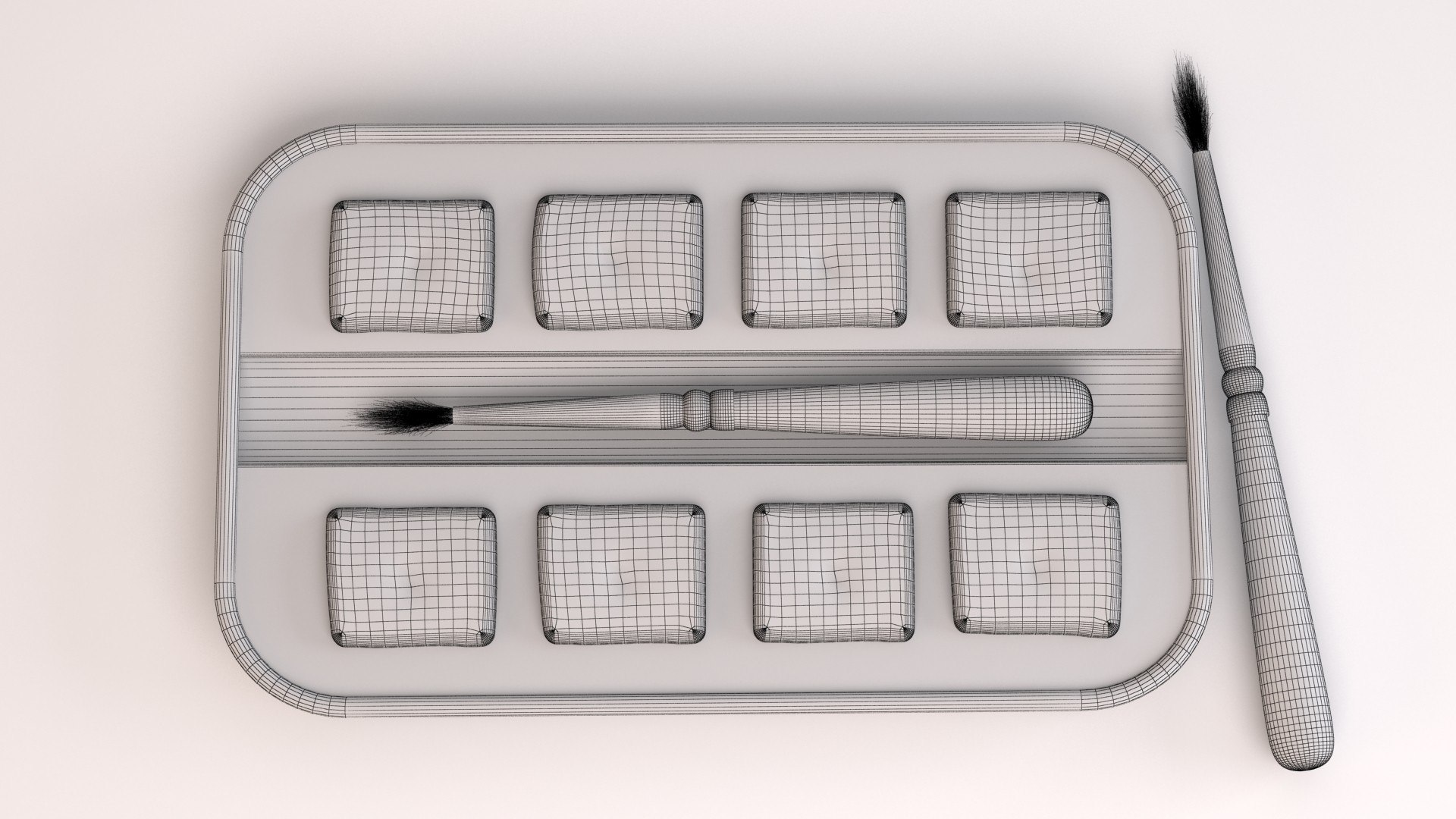 3D paint set - TurboSquid 1516463