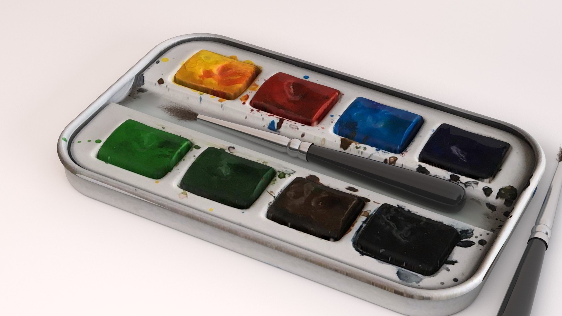 3D paint set - TurboSquid 1516463