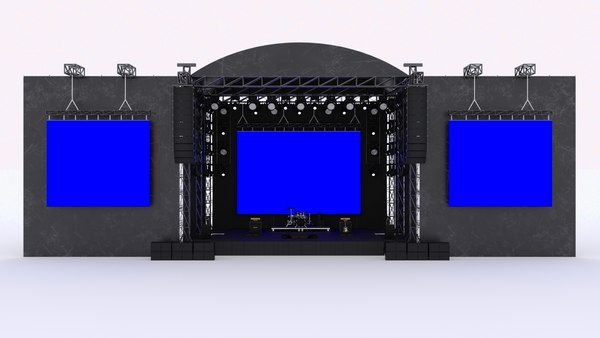 콘서트 무대 이벤트 전체 설정 3D 모델 - TurboSquid 2059853