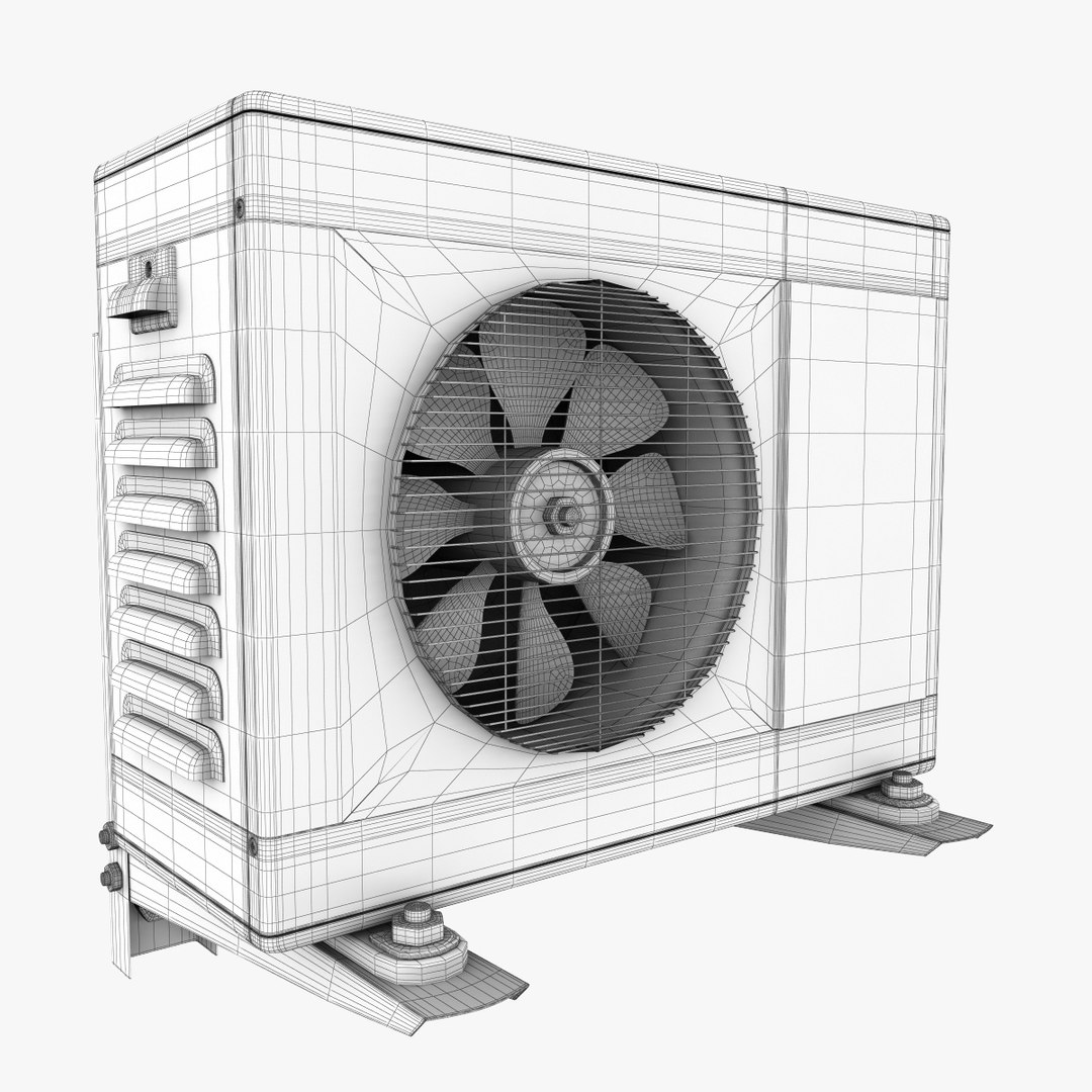 Air Conditioner Outdoor Unit 3D Model - TurboSquid 1394556