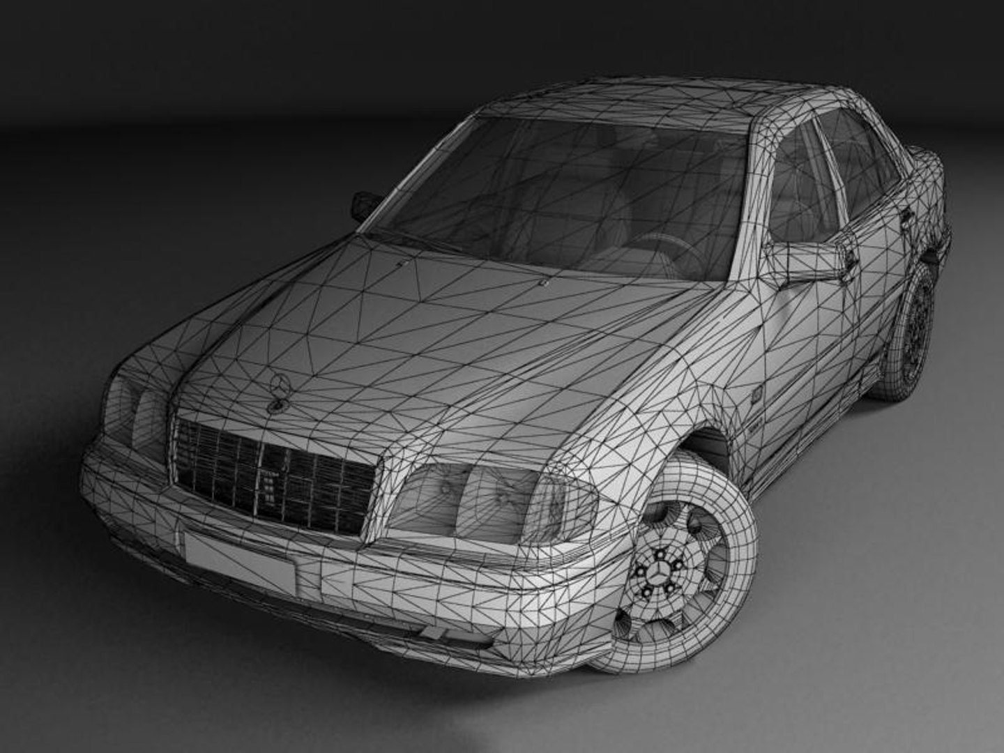 Mercedes-benz C220 W202 3d Model