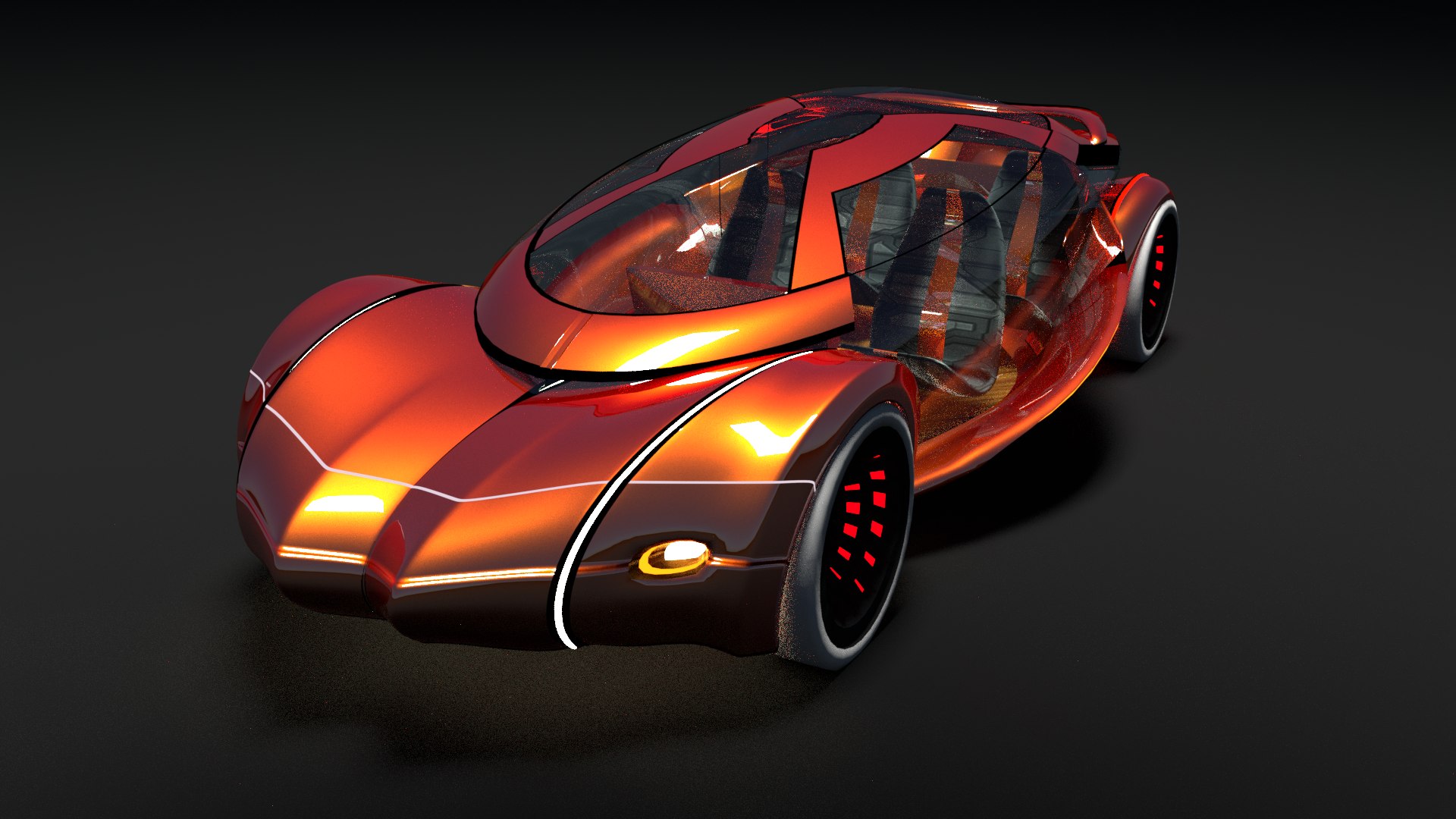 CONCEPT GLASS CAR S2 3D Model - TurboSquid 1852084