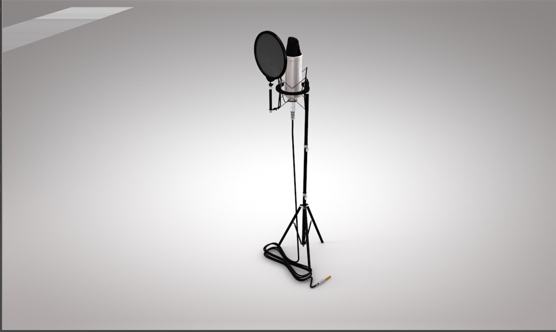 3D Studio Microphone 3d Model Model - TurboSquid 2310822