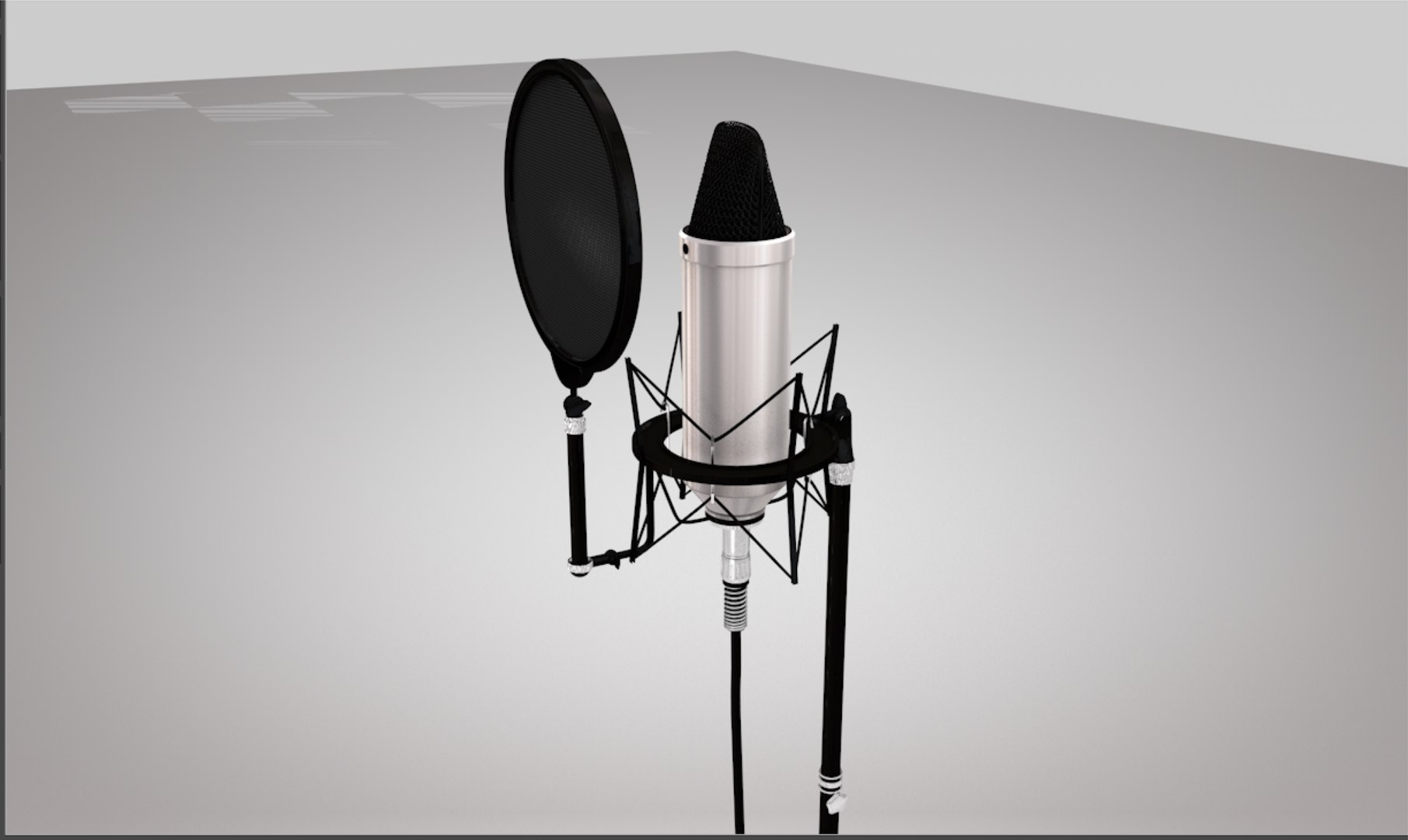 3D Studio Microphone 3d Model Model - TurboSquid 2310822