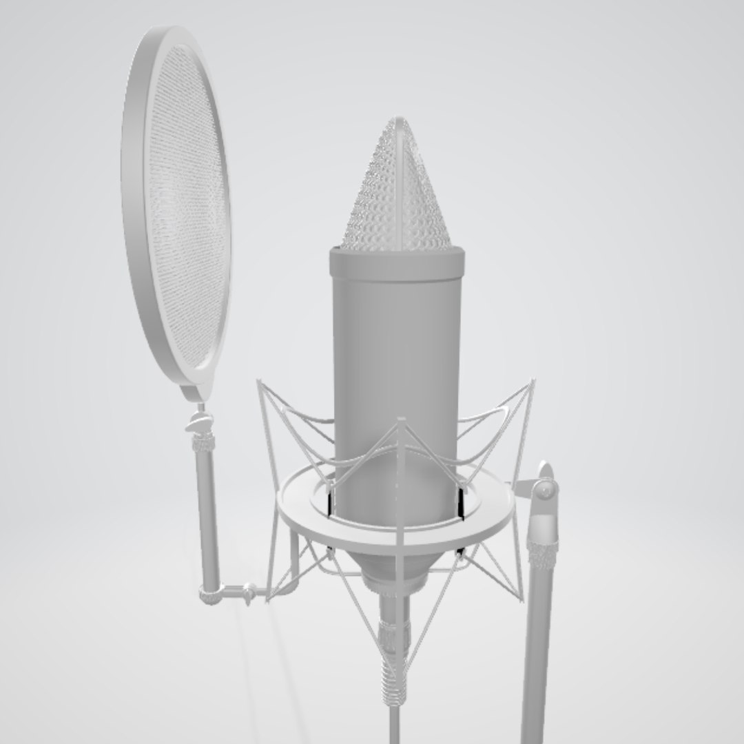 3D Studio Microphone 3d Model Model - TurboSquid 2310822