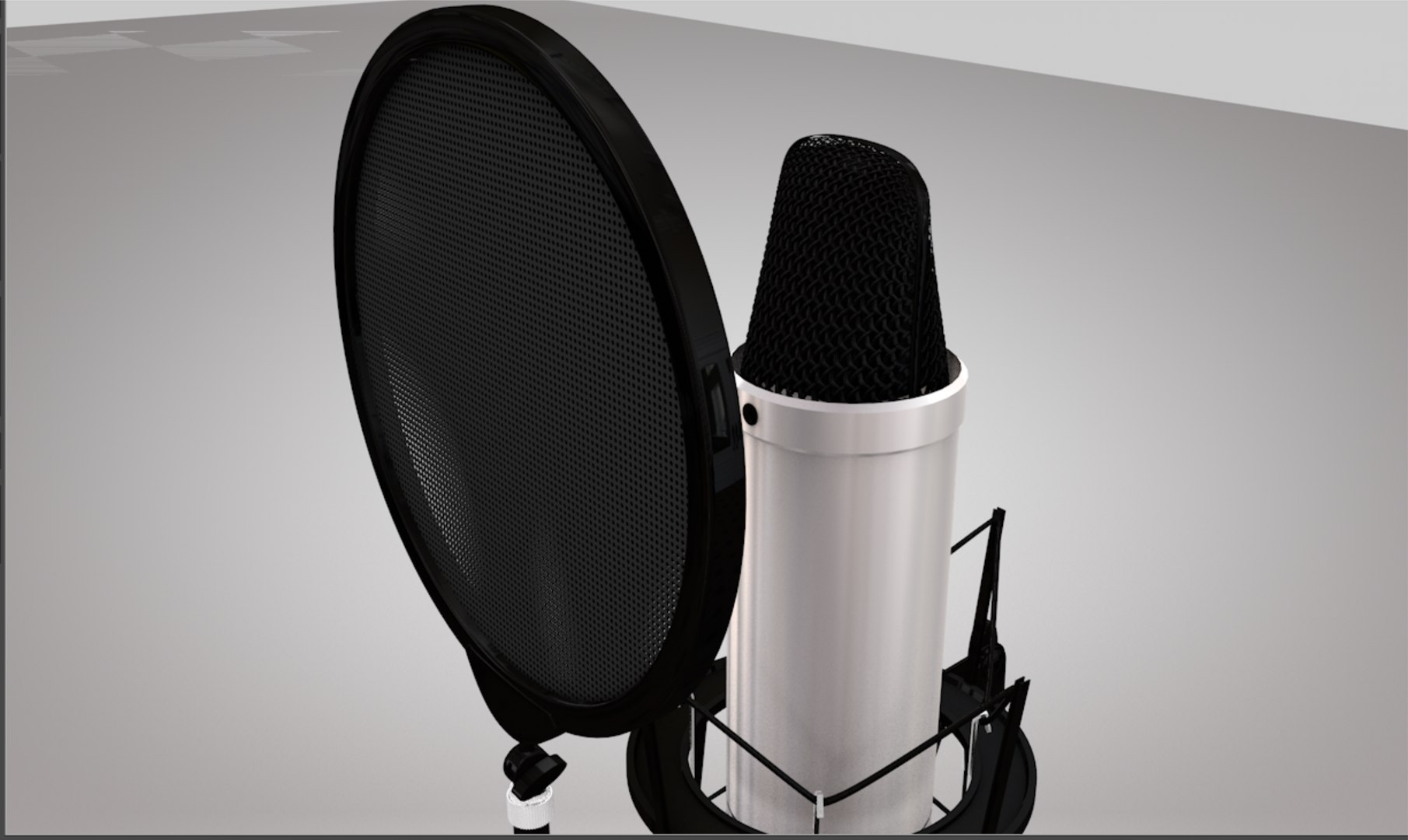 3D Studio Microphone 3d Model Model - TurboSquid 2310822