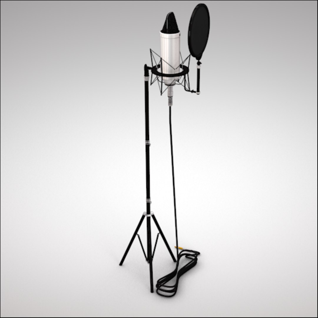 3D Studio Microphone 3d Model Model - TurboSquid 2310822