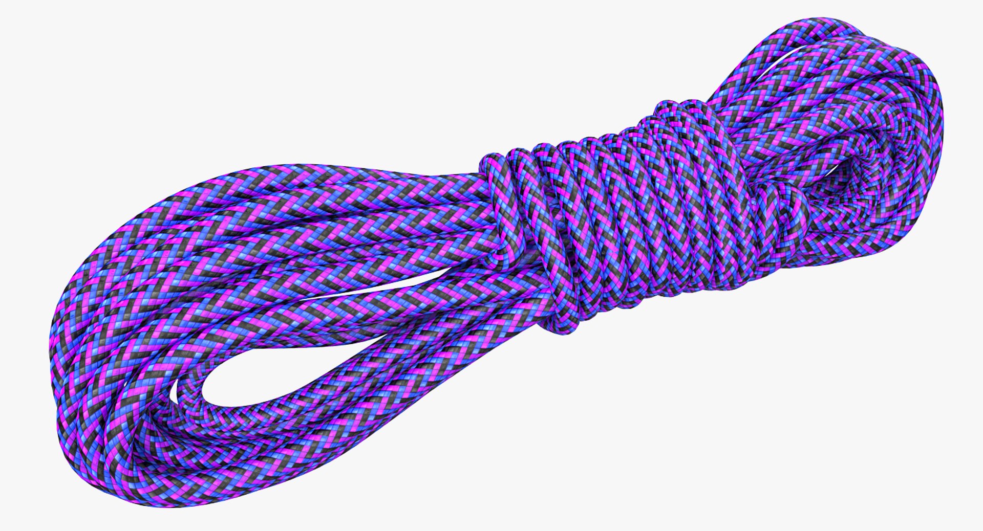 Rock Climbing Rope Purple 3d Model