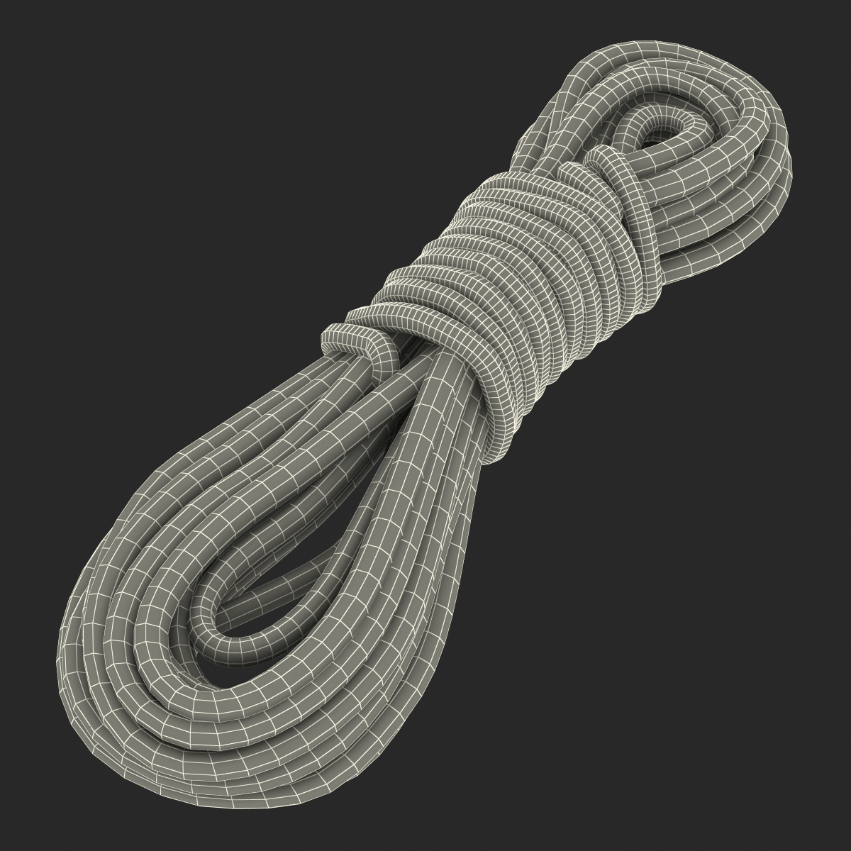 rock climbing rope purple 3d model