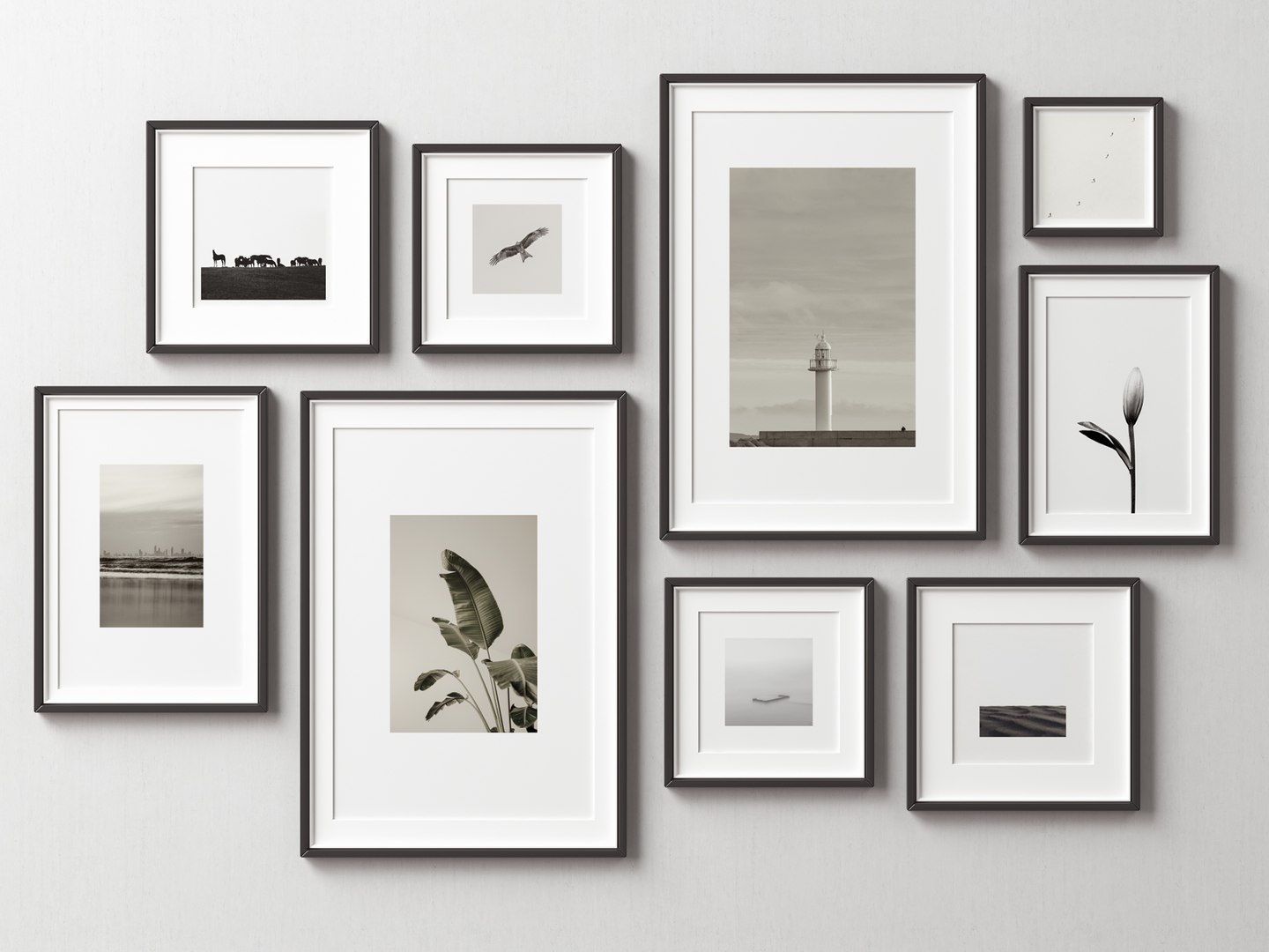 3D Picture Frames Set-303 Model - TurboSquid 1866048