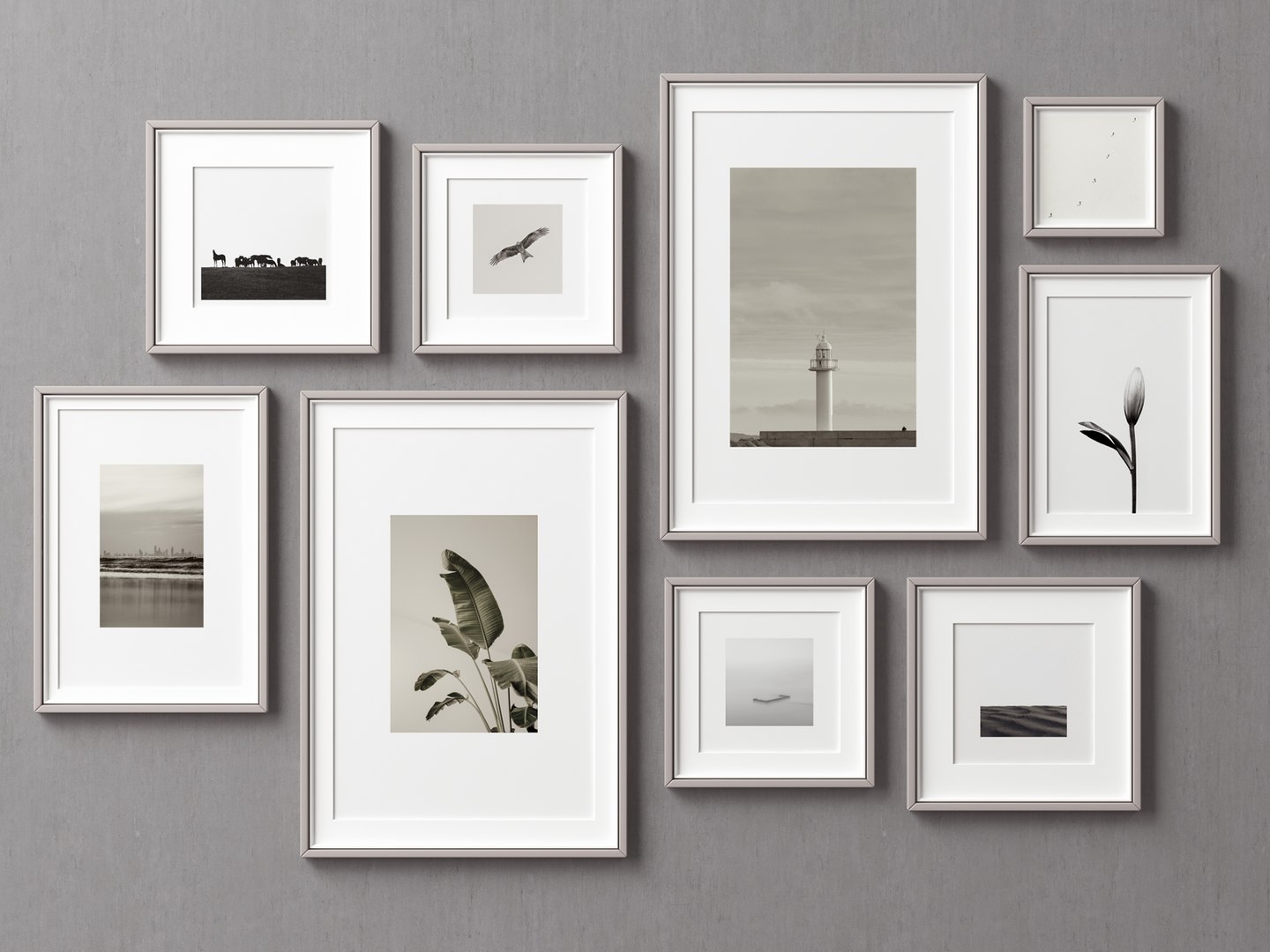 3D Picture Frames Set-303 Model - TurboSquid 1866048