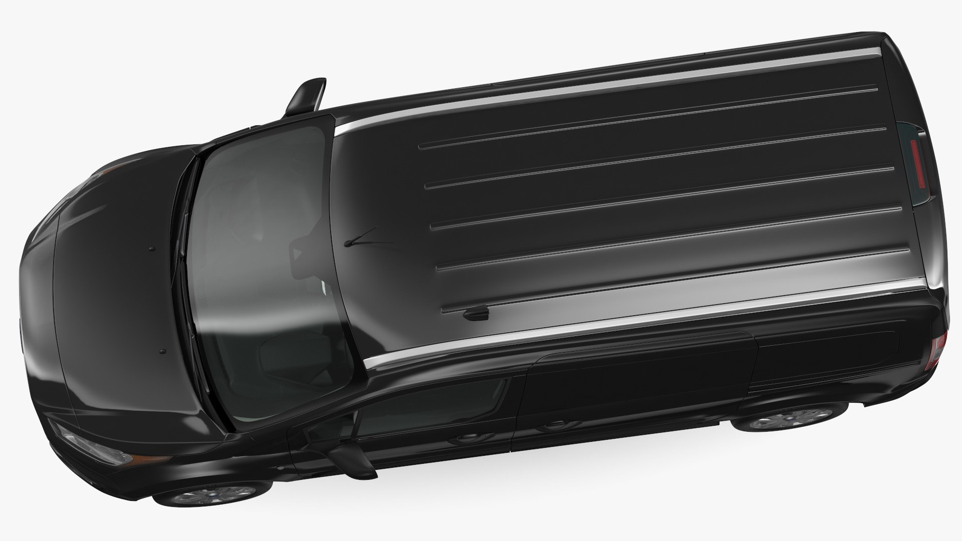 Ford Transit Connect Tailgate Black Rigged model - TurboSquid 1828936
