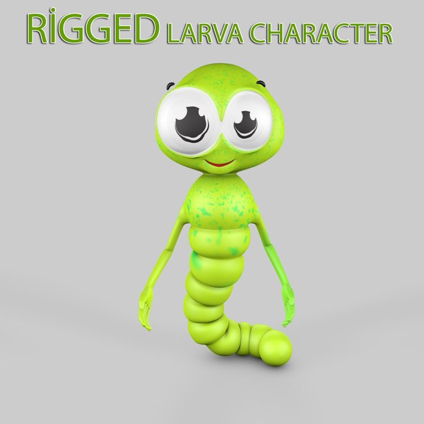 3D Larva Models | TurboSquid