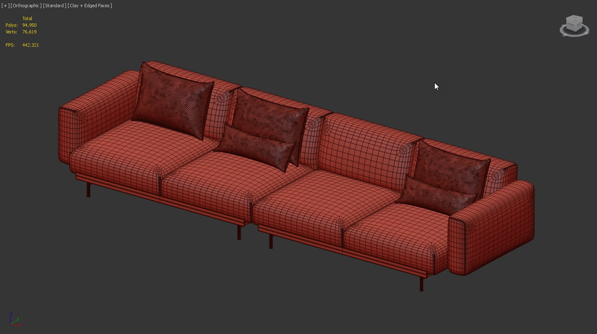 Situ 4 Seater Sofa 3D Model - TurboSquid 1663804