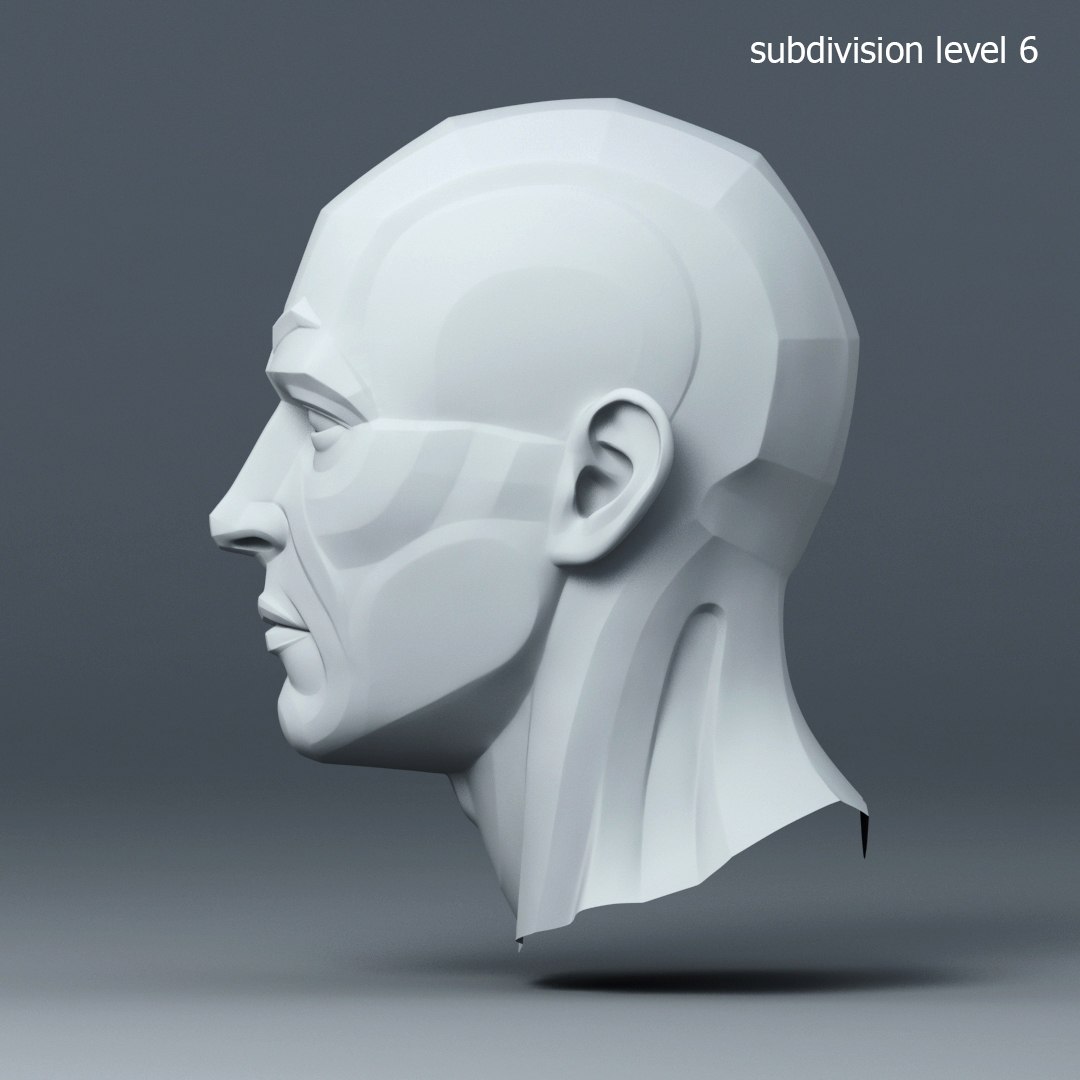 Male Head Model - TurboSquid 1244978