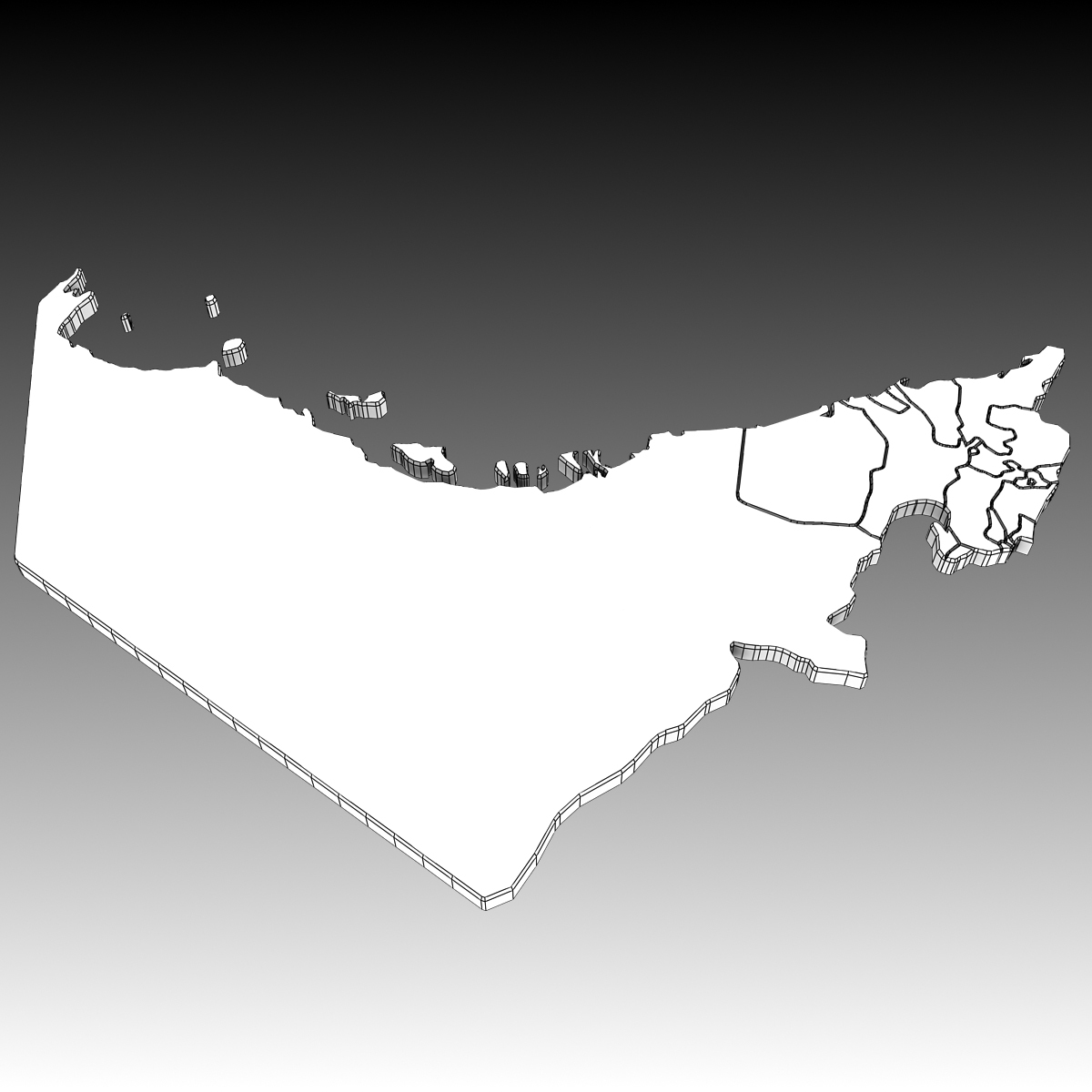 3D united arab emirates uae model - TurboSquid 1349769