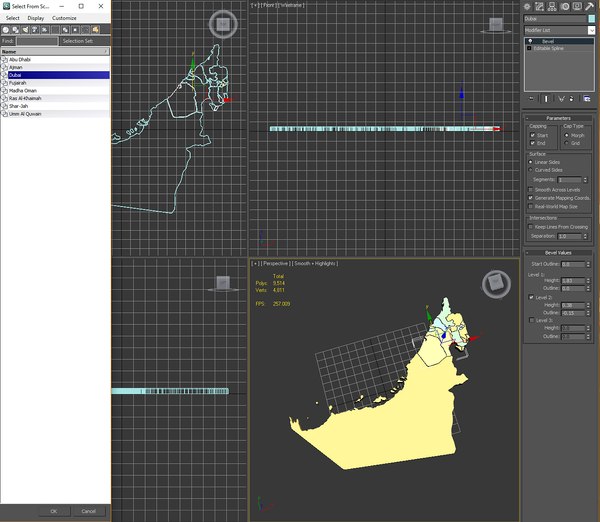 3D united arab emirates uae model - TurboSquid 1349769
