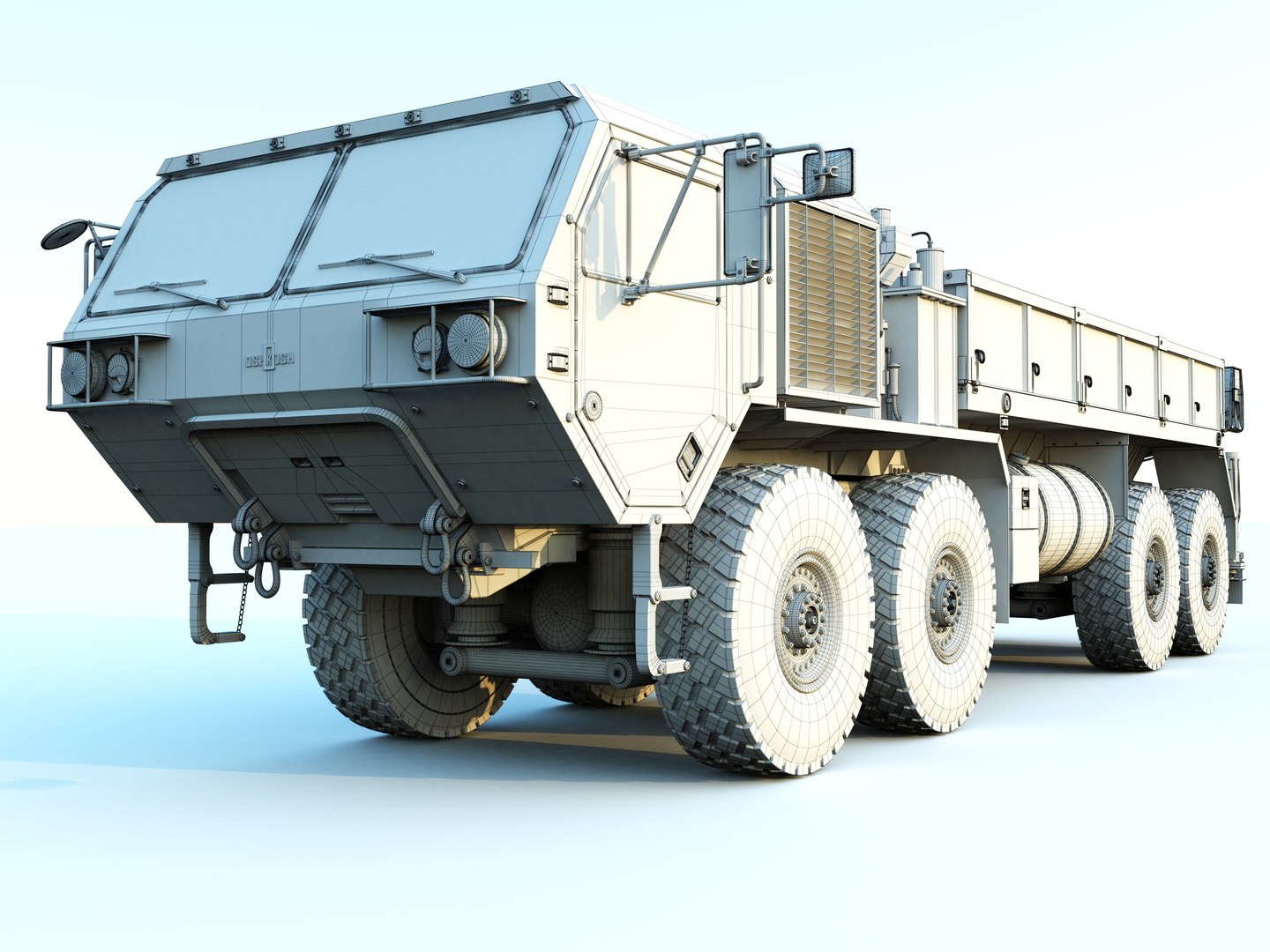 hemtt cargo truck 3d model