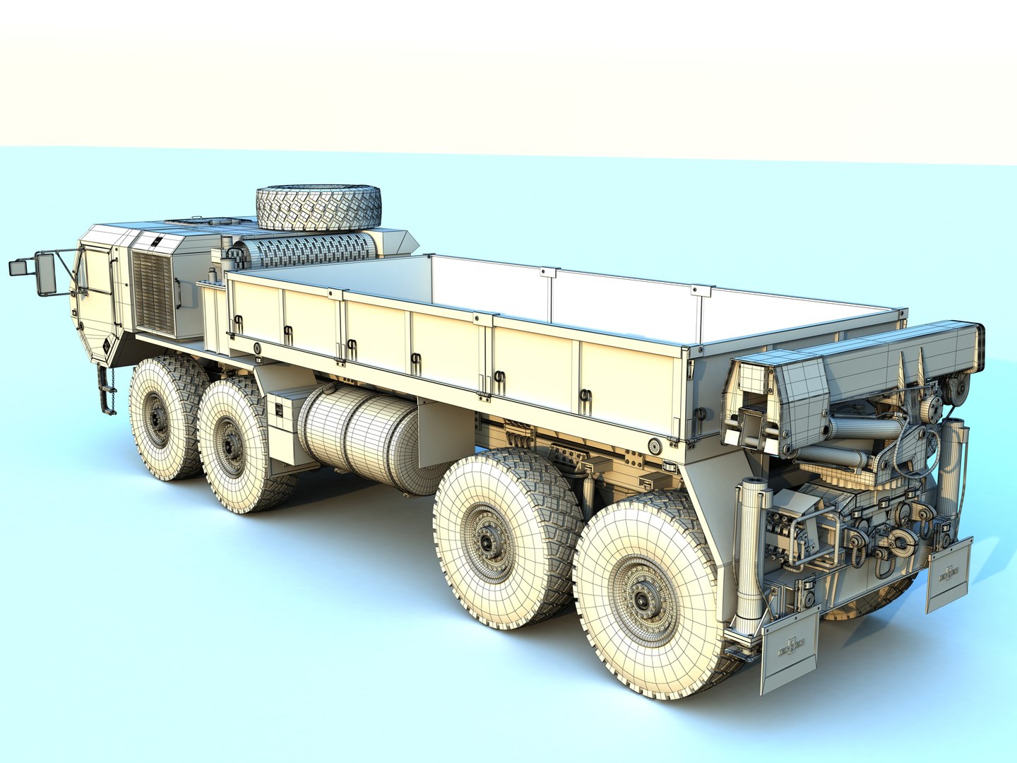 hemtt cargo truck 3d model