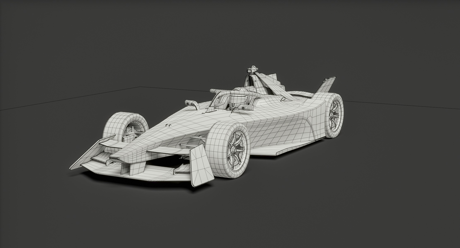 modelo 3d Maserati MSG Racing Fórmula E 2024 Gen3 Coche de carreras ...