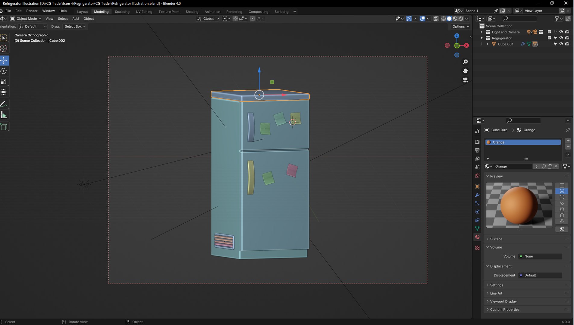 3D Refrigerator 3D Illustration Model - TurboSquid 2230486