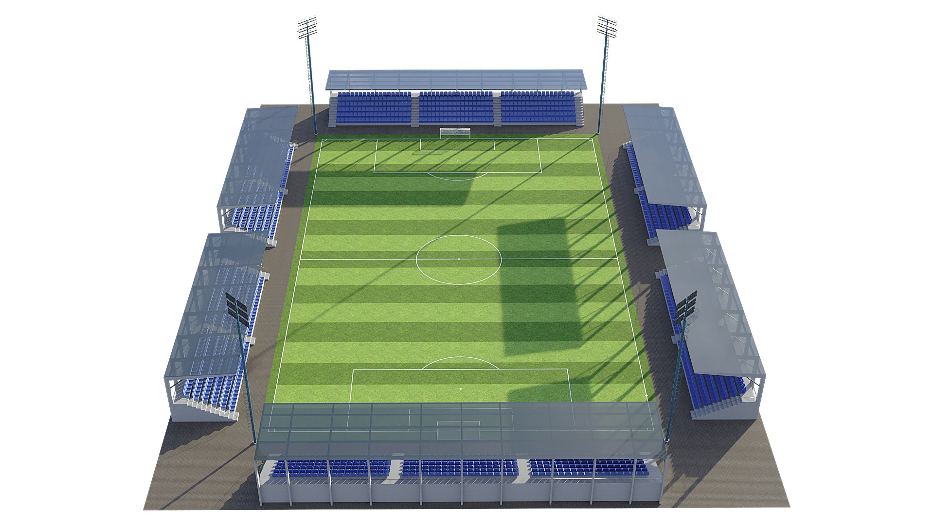 3D Soccer Football Field Model - TurboSquid 1808938