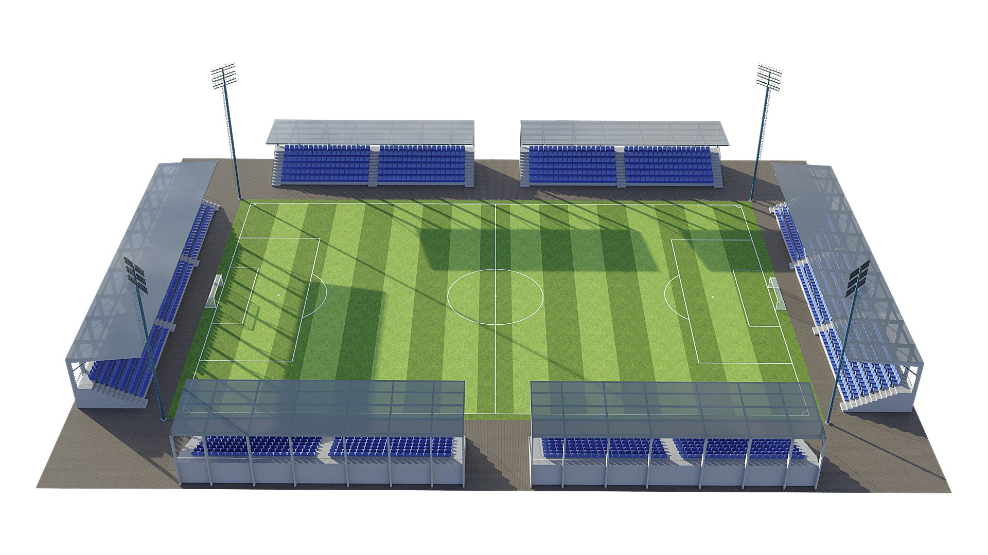 3D Soccer Football Field Model - TurboSquid 1808938