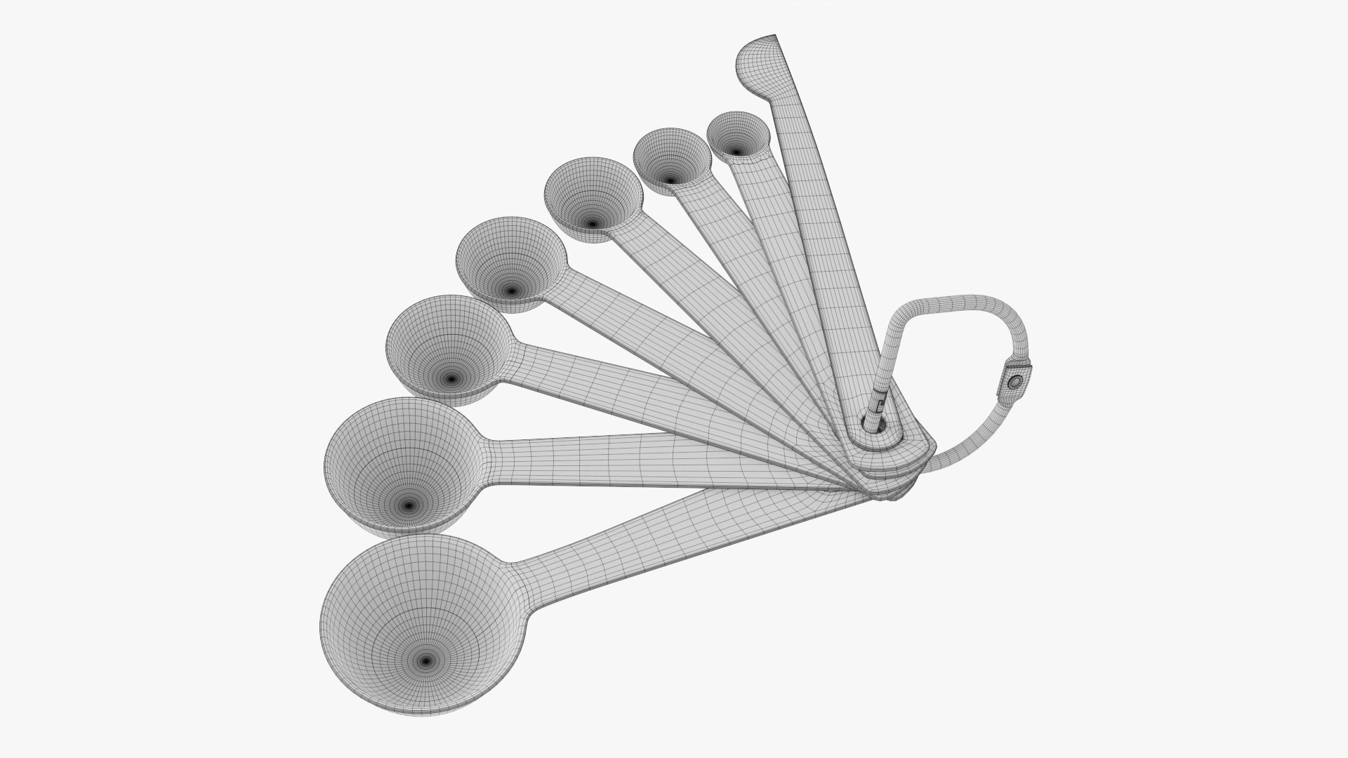 Measuring Spoons 8-set 3D Model - TurboSquid 1739374