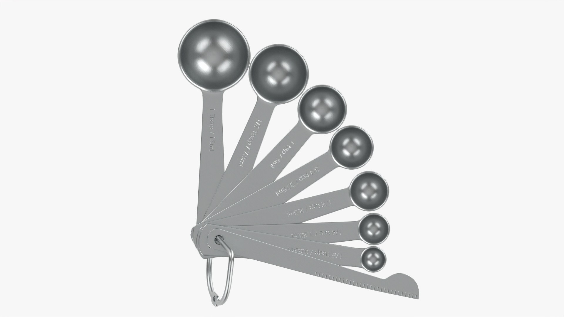 Measuring Spoons 8-set 3D Model - TurboSquid 1739374
