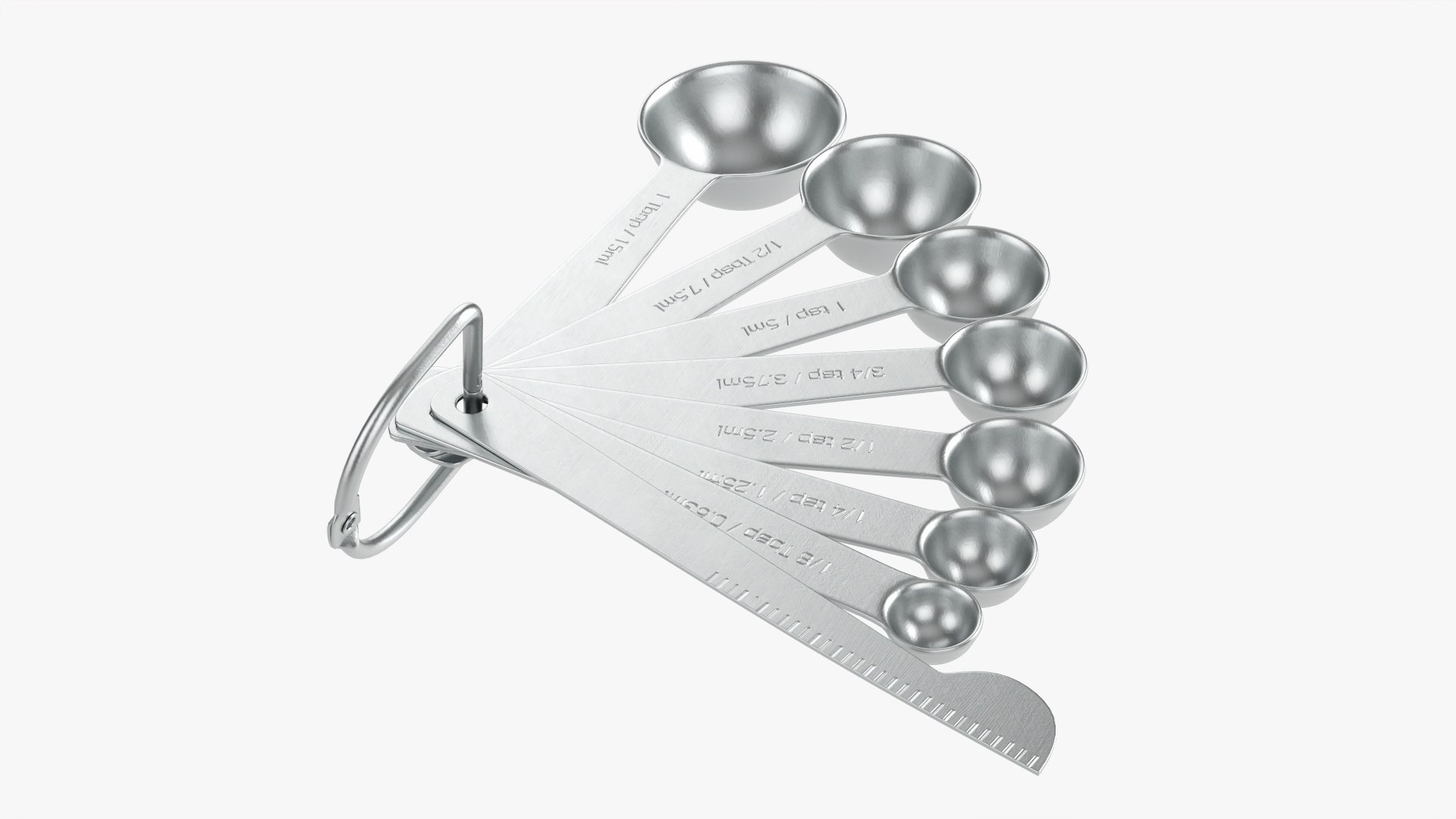Measuring Spoons 8-set 3D Model - TurboSquid 1739374