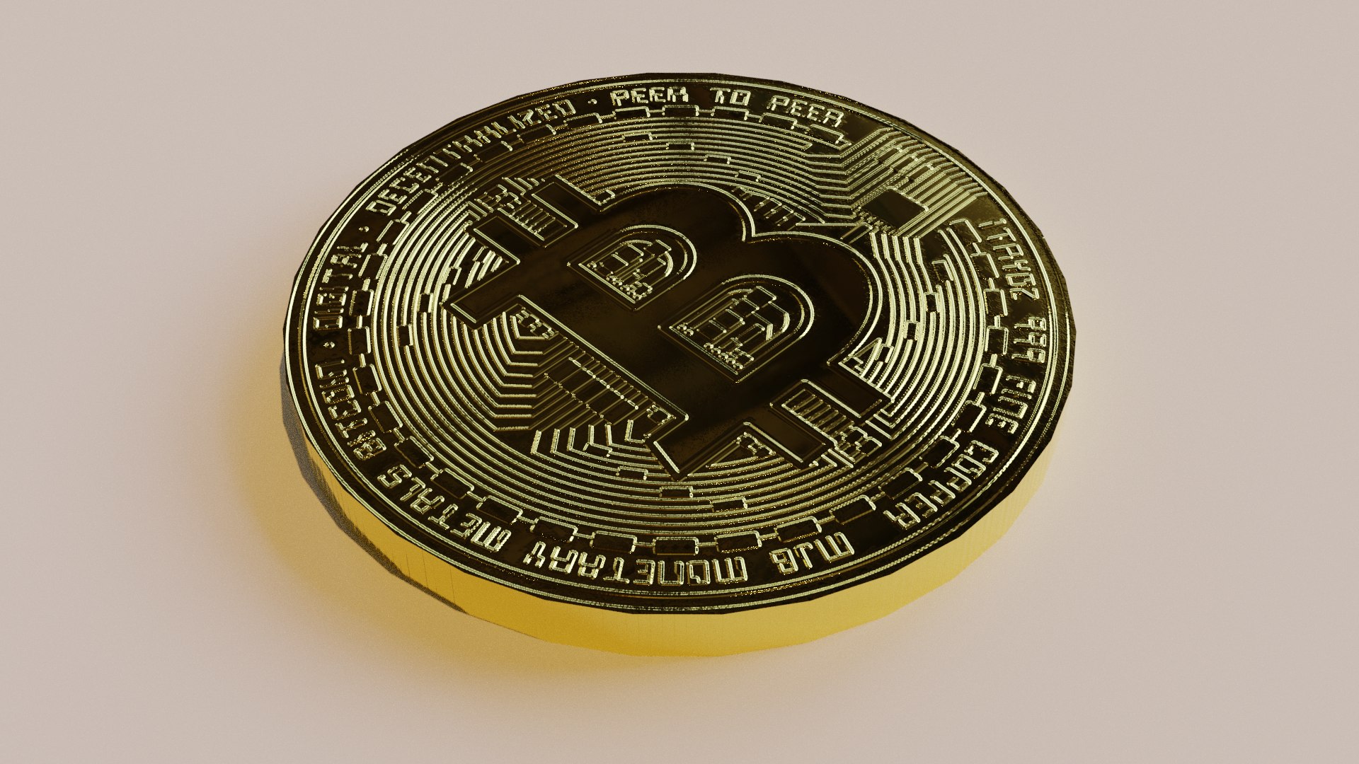 Btc Bitcoin 3D Model - TurboSquid 1691648