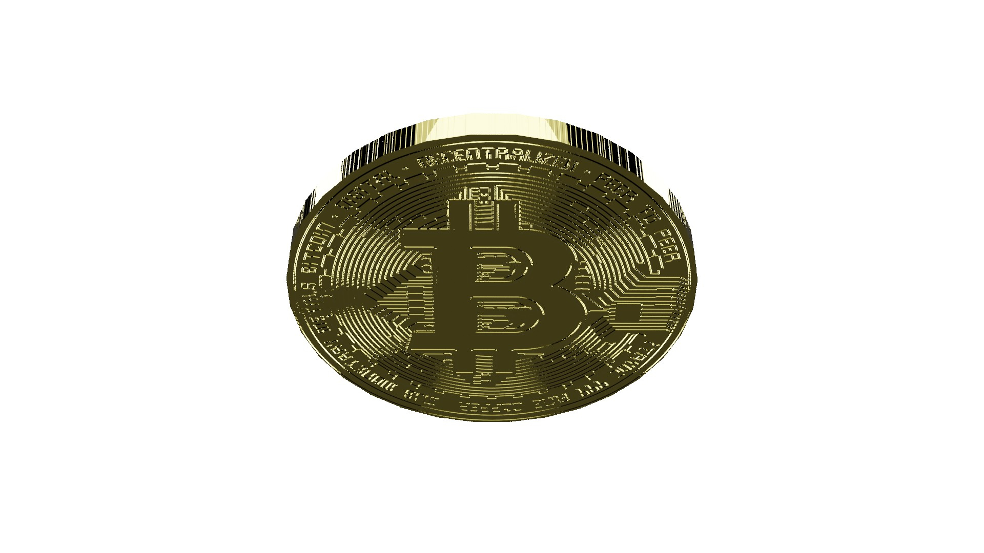 Btc Bitcoin 3D Model - TurboSquid 1691648
