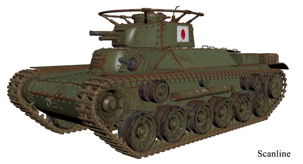 Tank type 97 chi 3D - TurboSquid 1245880