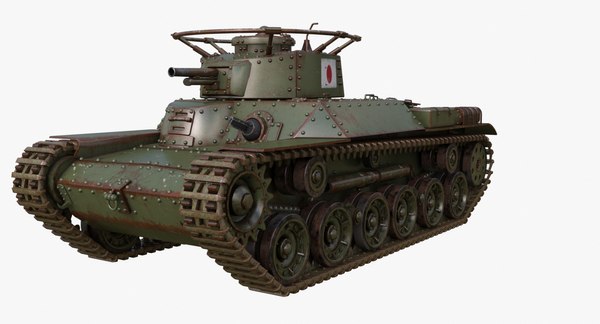 Tank type 97 chi 3D - TurboSquid 1245880