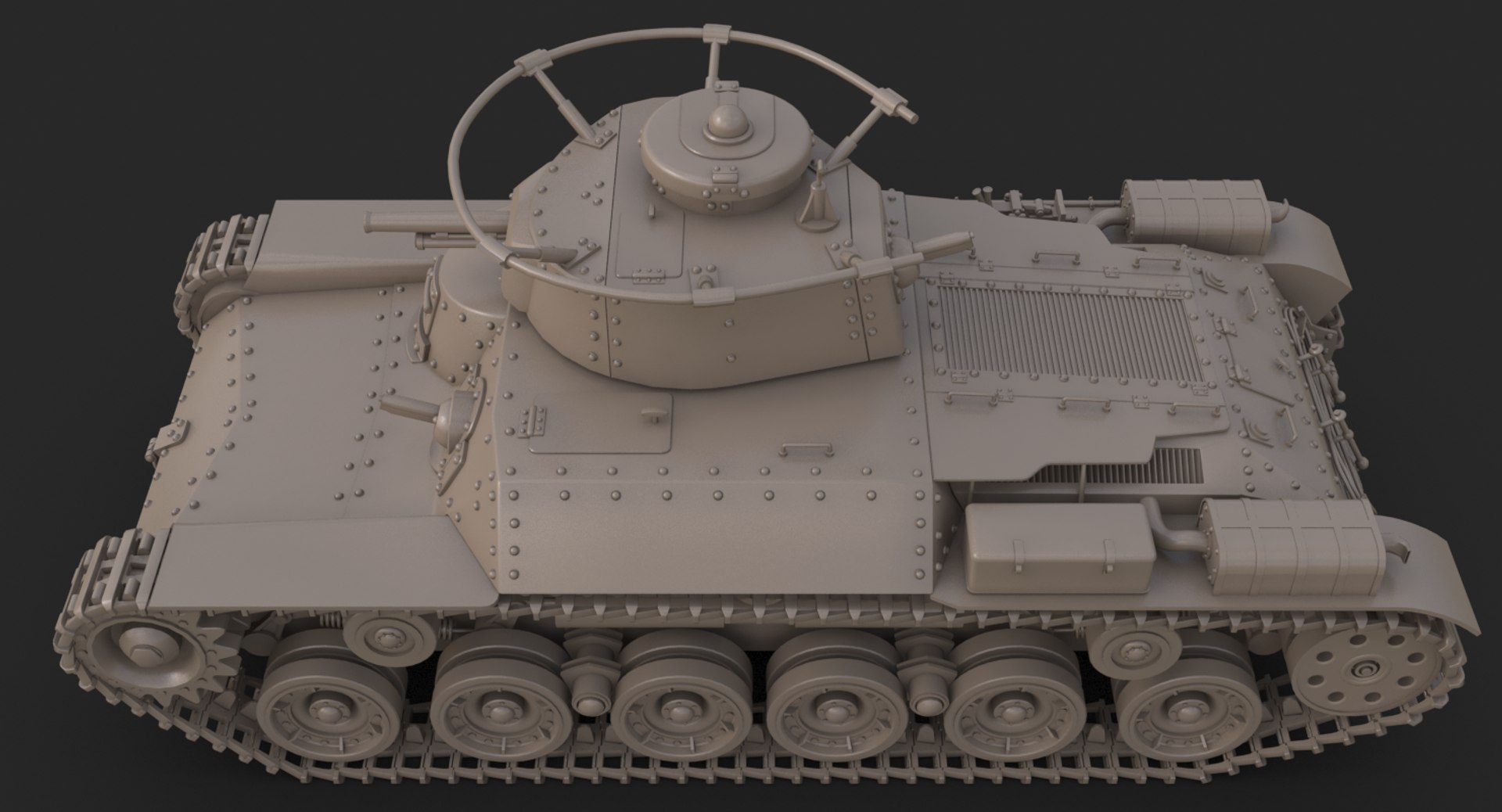 Tank Type 97 Chi 3D - TurboSquid 1245880
