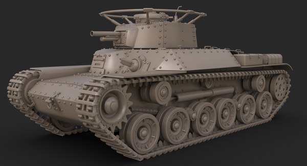 Tank type 97 chi 3D - TurboSquid 1245880