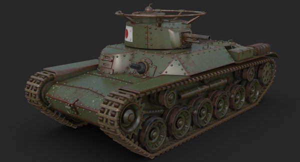 Tank type 97 chi 3D - TurboSquid 1245880