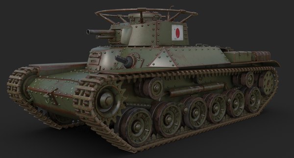Tank type 97 chi 3D - TurboSquid 1245880