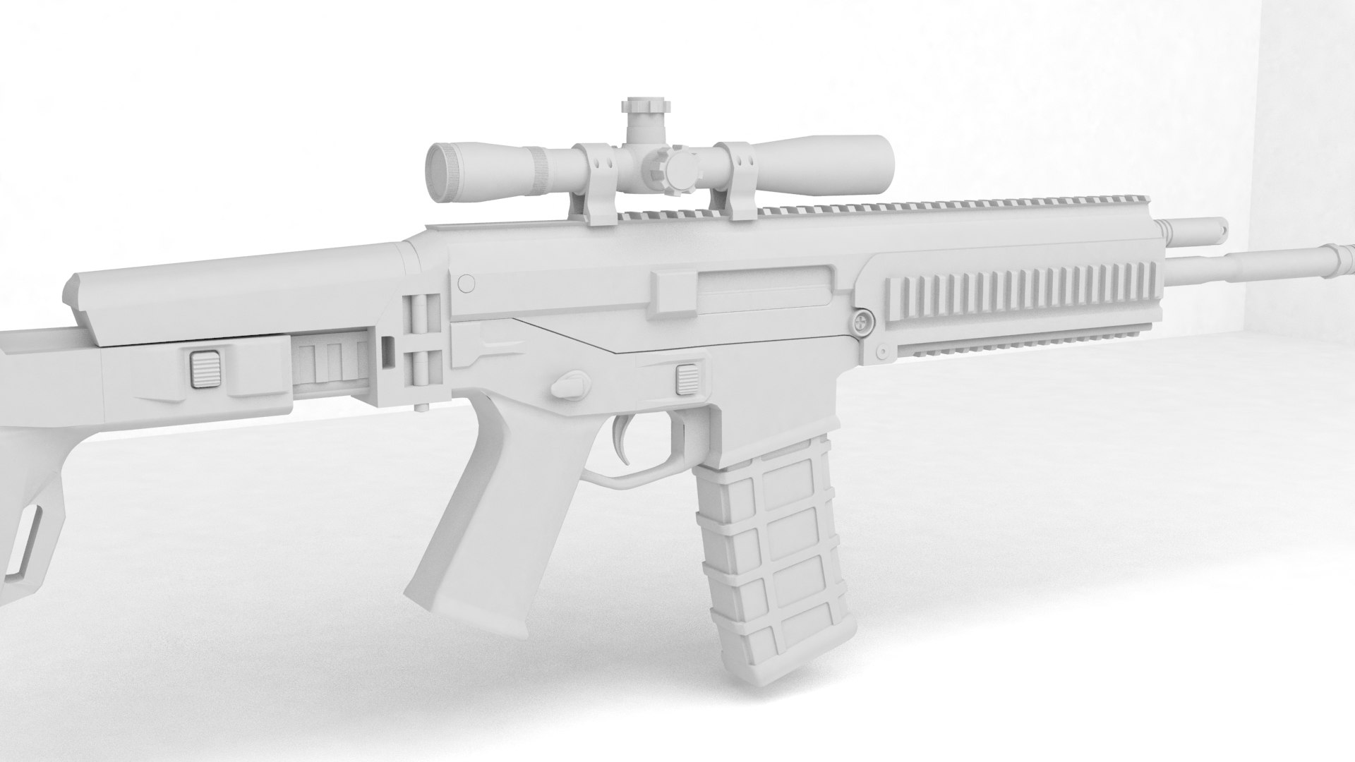 3ds Max Acr Rifle