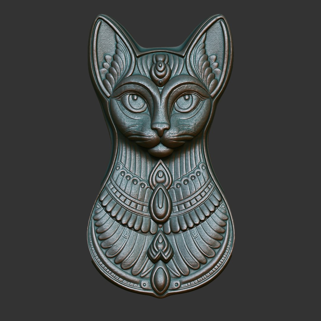 Cat Basrelief 240607 3D - TurboSquid 2366651