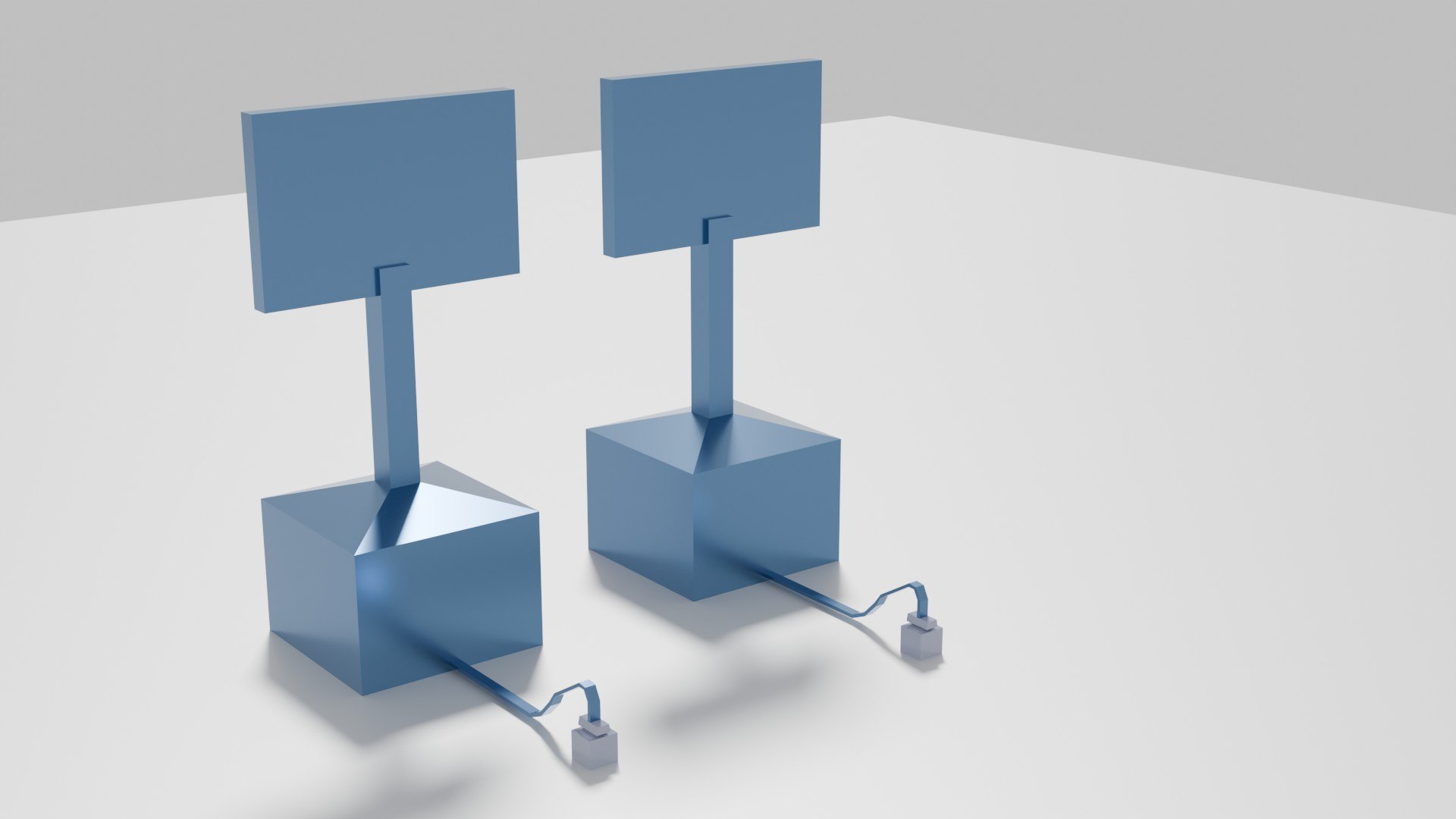 3D Model Two Lamps In The Form Of Japanese Numbers - TurboSquid 2340570