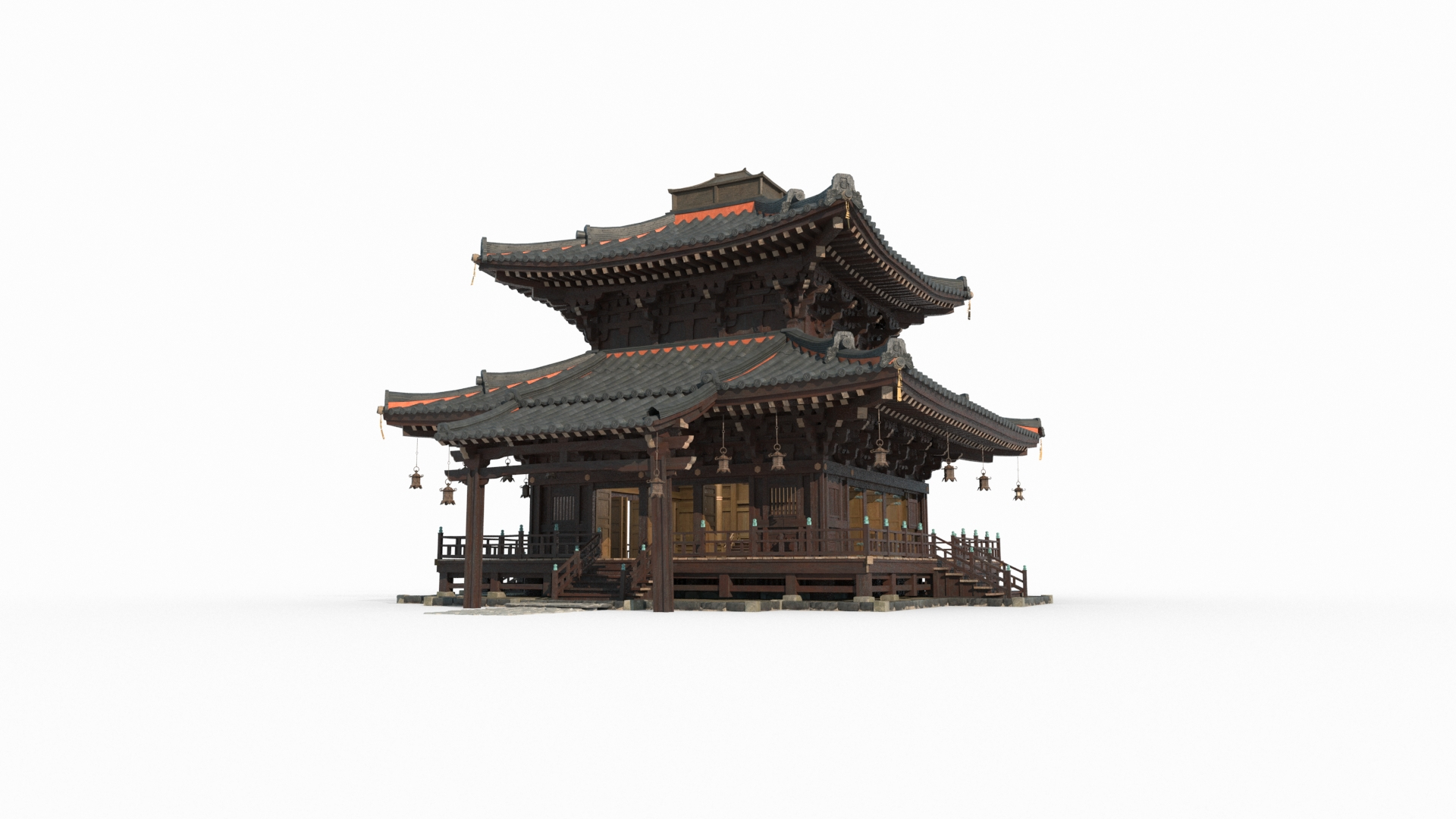 Asian Ancient Architecture Palaces Temples Model - TurboSquid 2315141